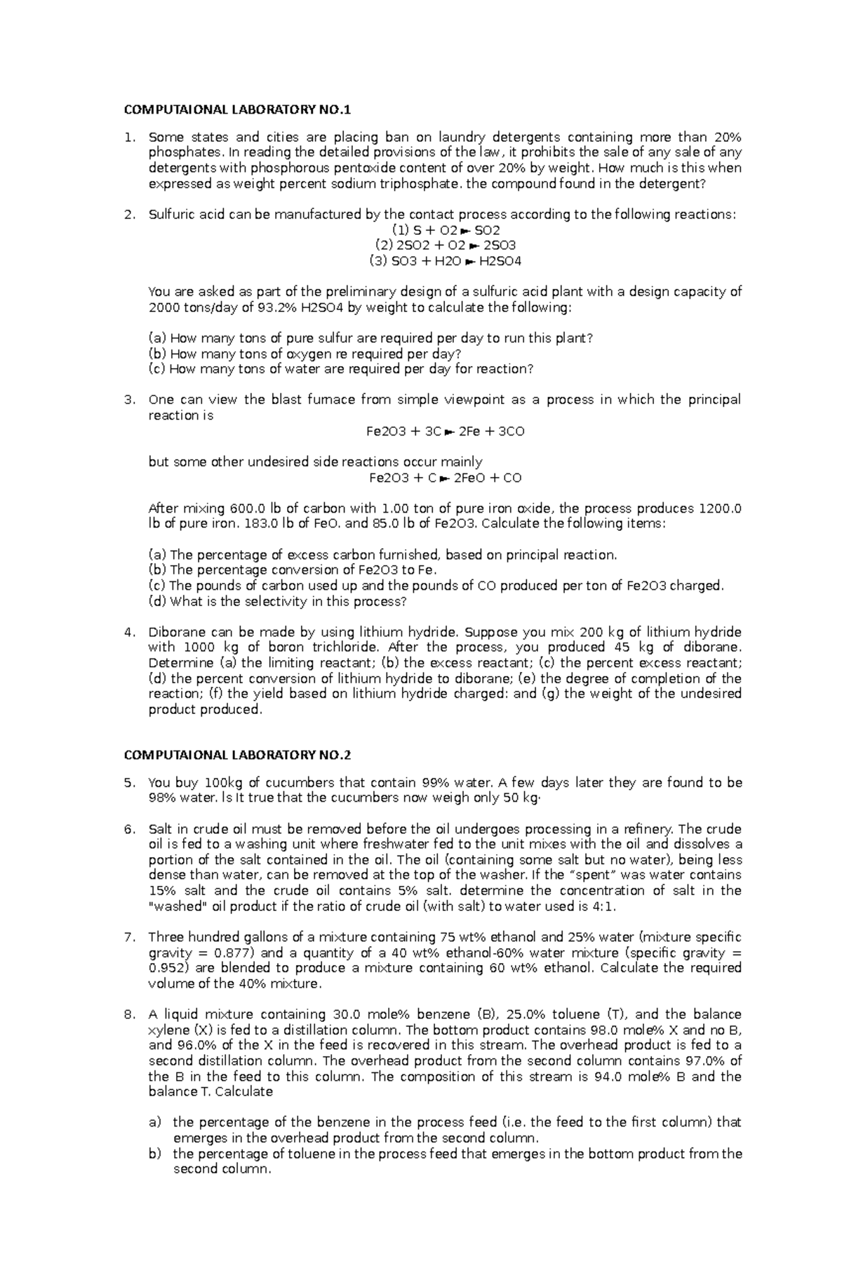 Computaional Laboratory NO - COMPUTAIONAL LABORATORY NO. Some states ...