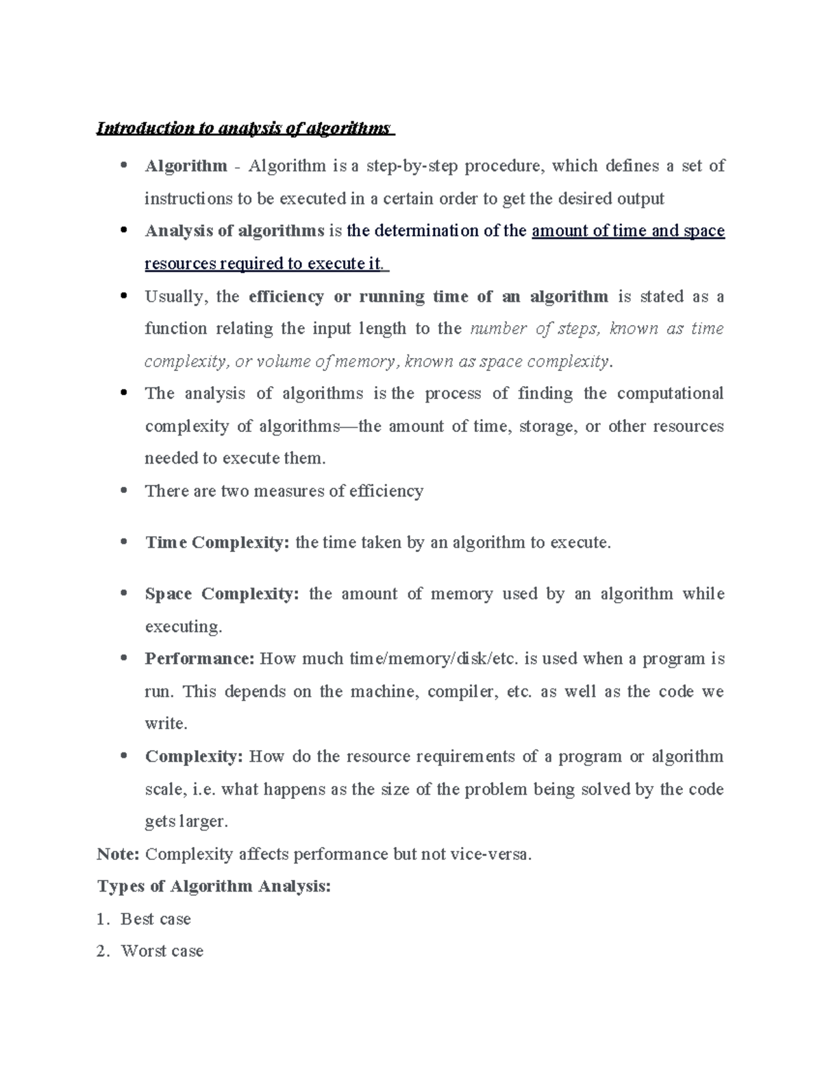 Recursion Copy Introduction To Analysis Of Algorithms Algorithm 9660