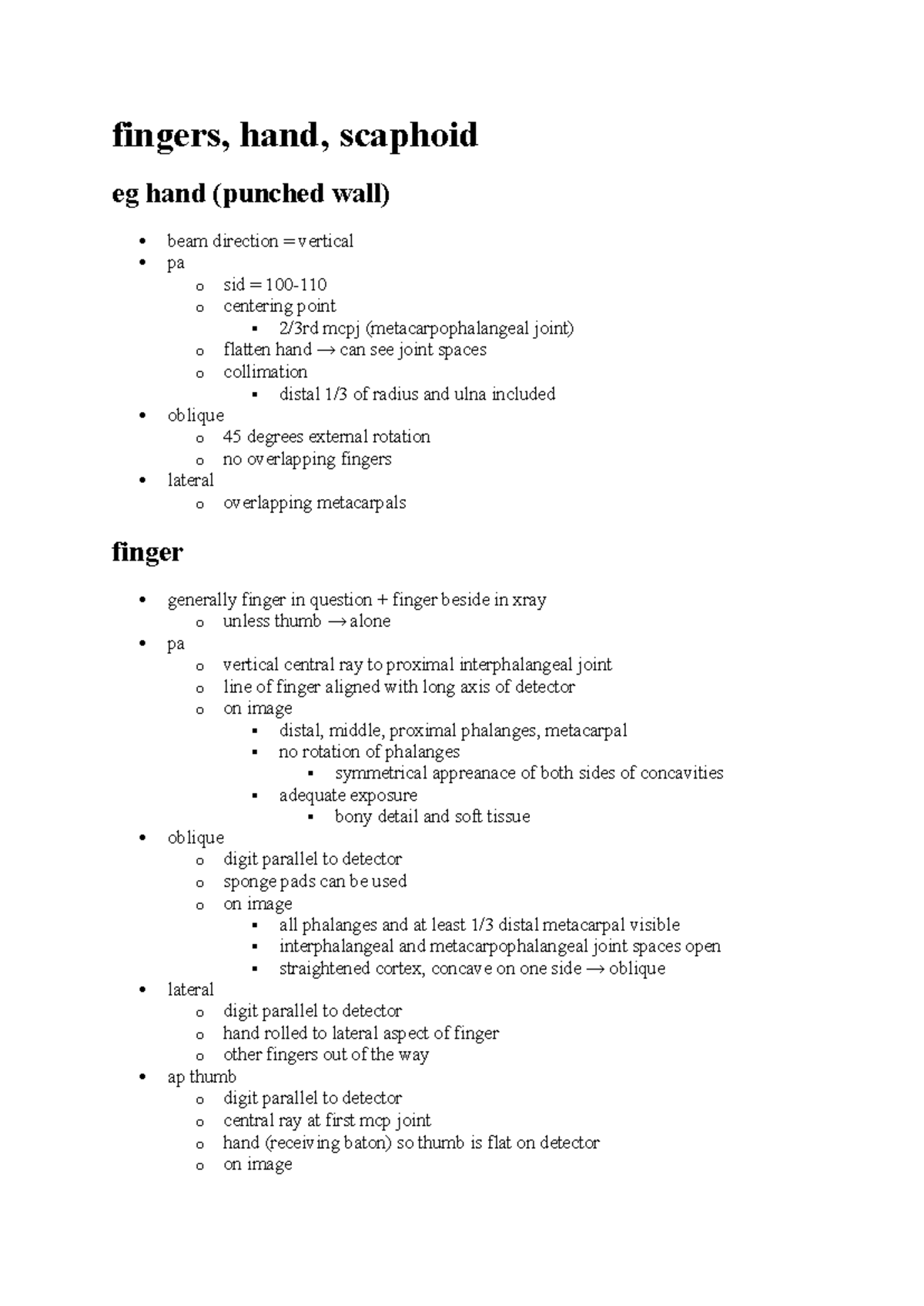 Fingers, hand, scaphoid - fingers, hand, scaphoid eg hand (punched wall ...