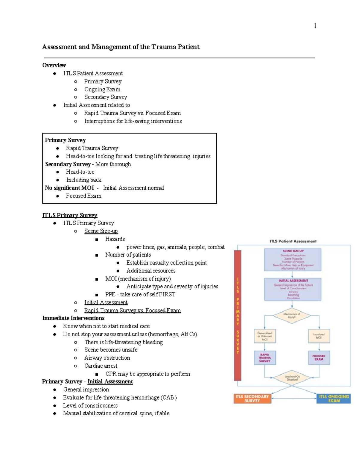 NURS356 final exam notes - Assessment and Management of the Trauma ...