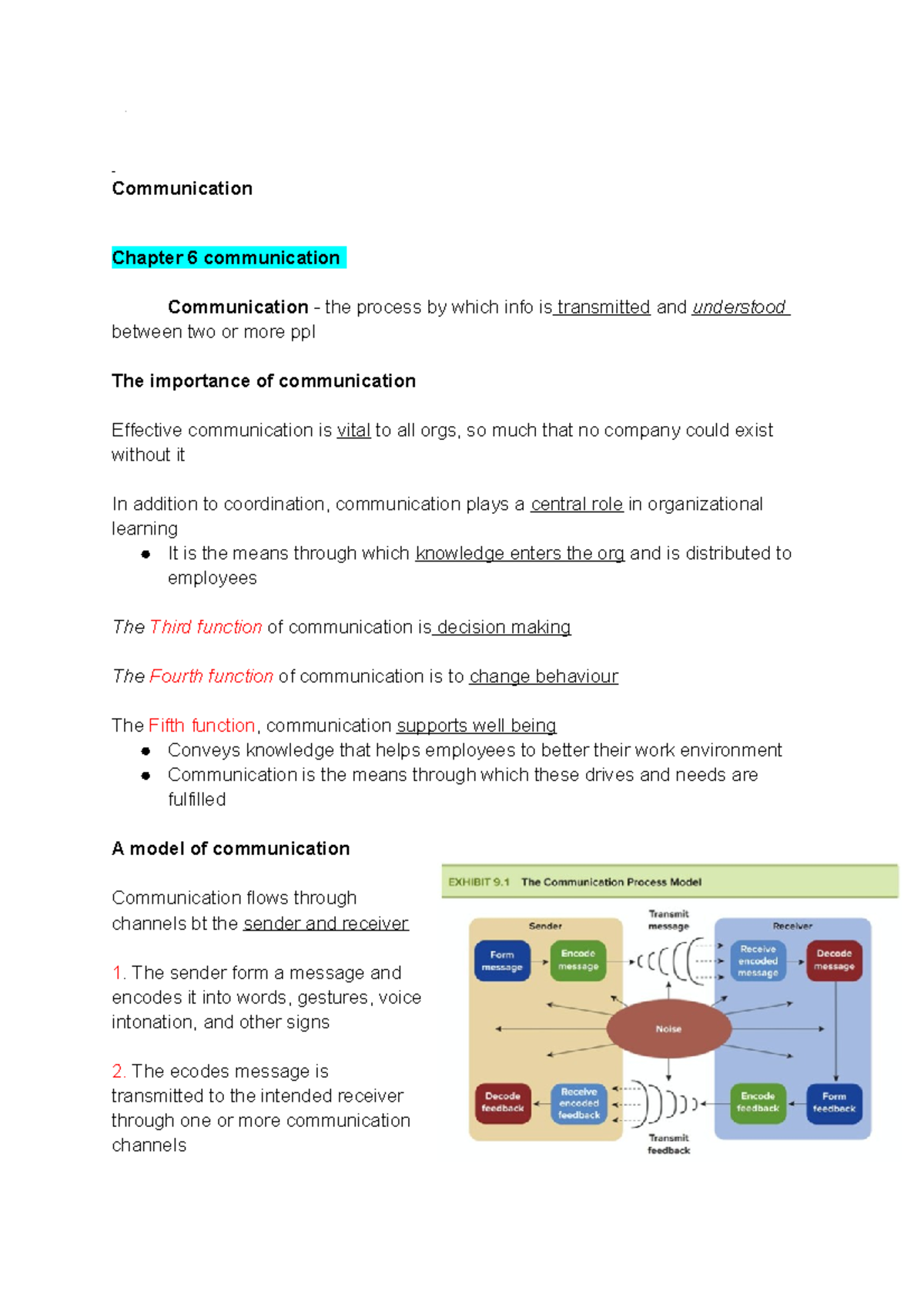 ADMS 2400 Lecture 6 finished - Communication Chapter 6 communication ...