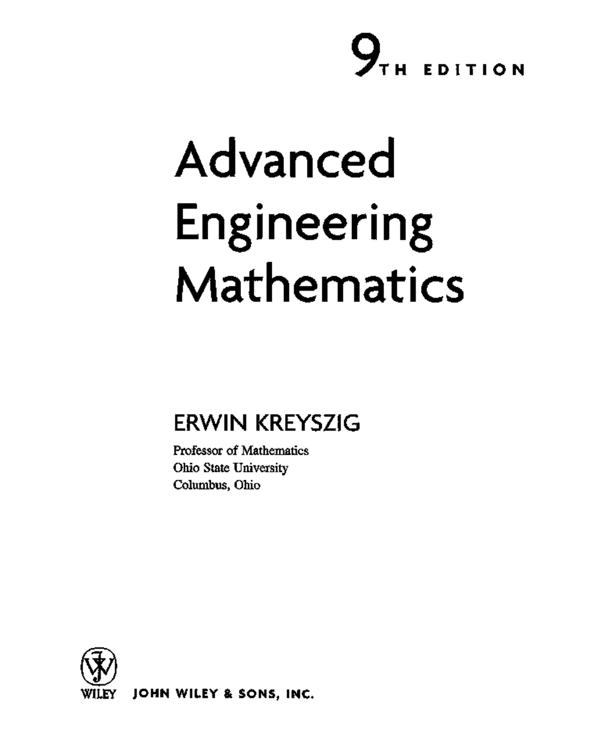T1-Maths-optimized - Advansed Engineering Book - 9TH EDITION Advanced ...
