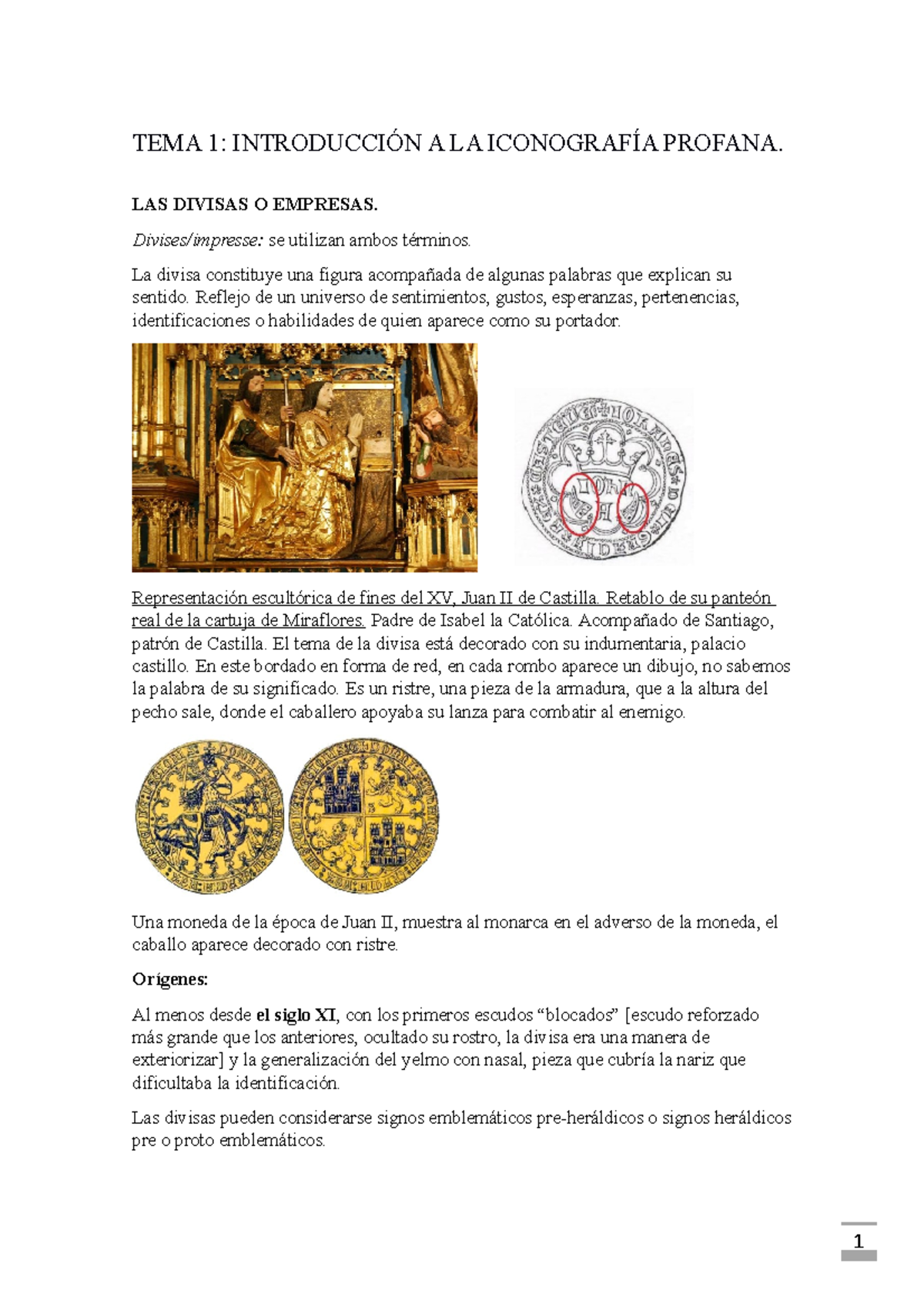 TEMA 1 Profana - Apuntes 1 - TEMA 1: INTRODUCCIÓN A LA ICONOGRAFÍA ...