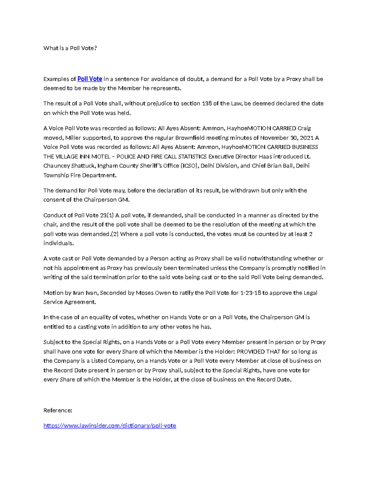 What is a Poll Vote - Studying the LPC LLM - What is a Poll Vote ...
