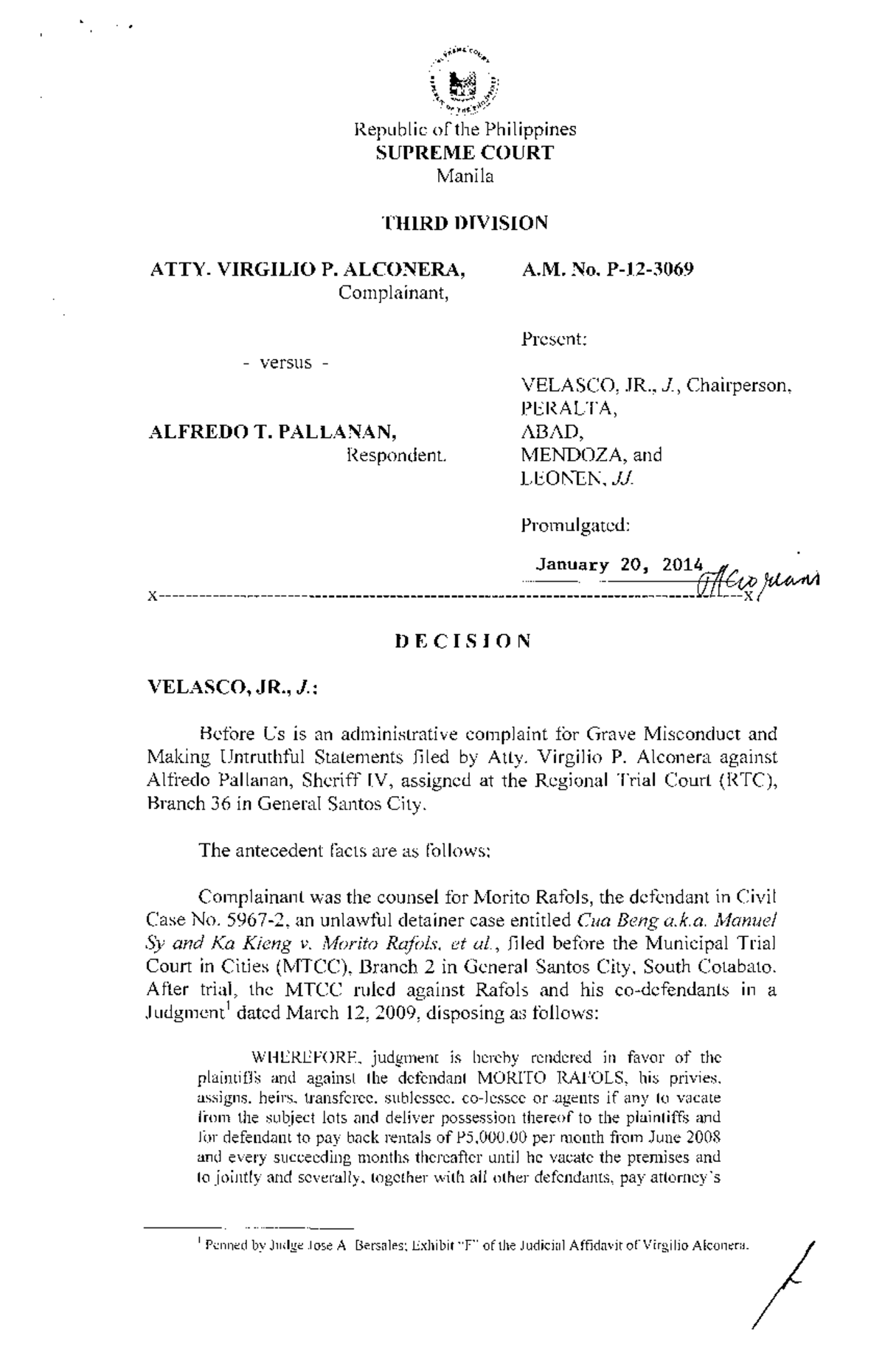 A.-M - rpc - Republic of the Philippines SUPREME COURT Manila THIRD ...