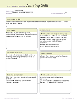 Interventions to promote sleep - ACTIVE LEARNING TEMPLATES THERAPEUTIC ...