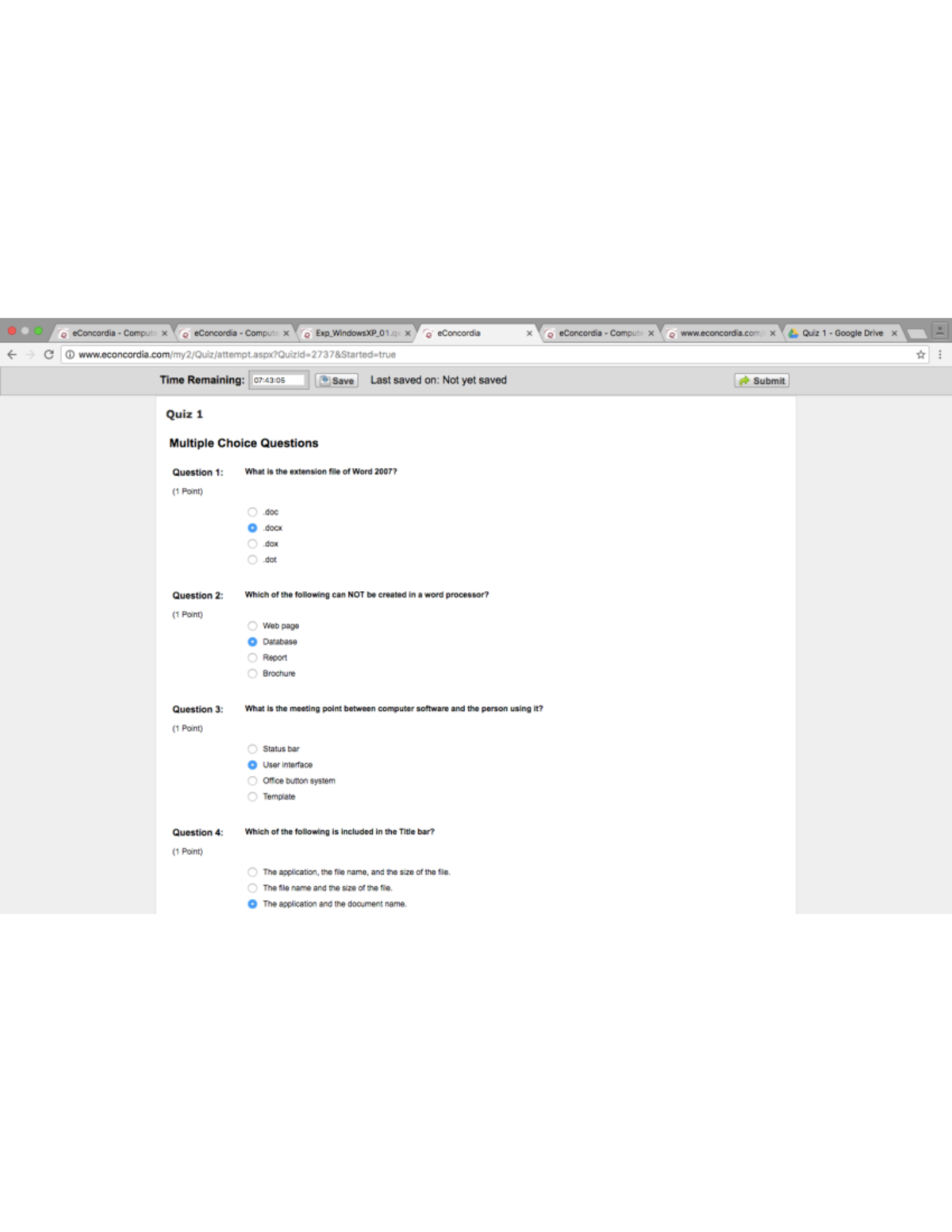quize 1 quiz questions with answer - INTE 290 - Studocu