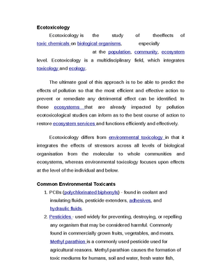 PM 110 Environment Technology 7 - WASTE AND WASTE MANAGEMENT Waste has ...