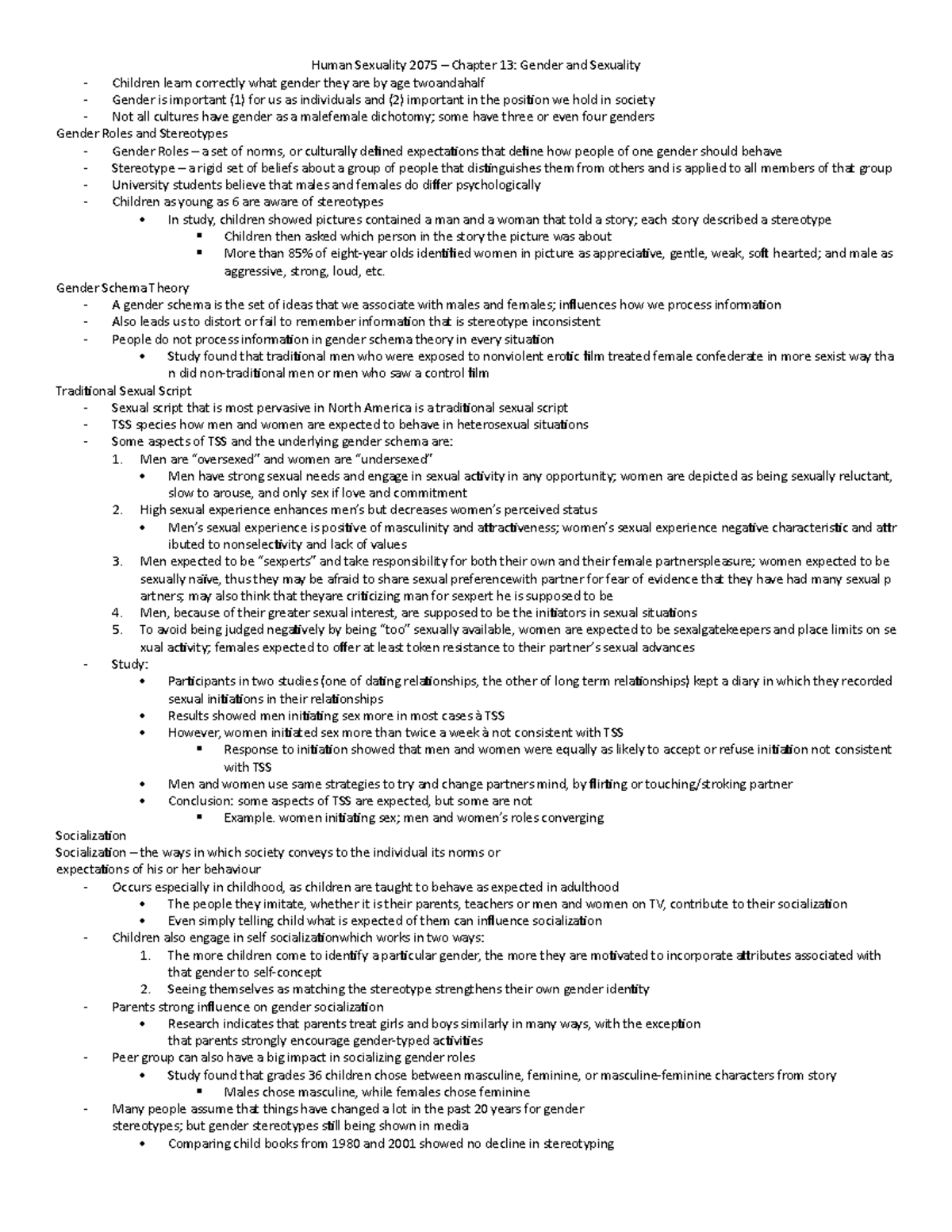 Chapter 13. - Summary Understanding Human Sexuality - Human Sexuality ...