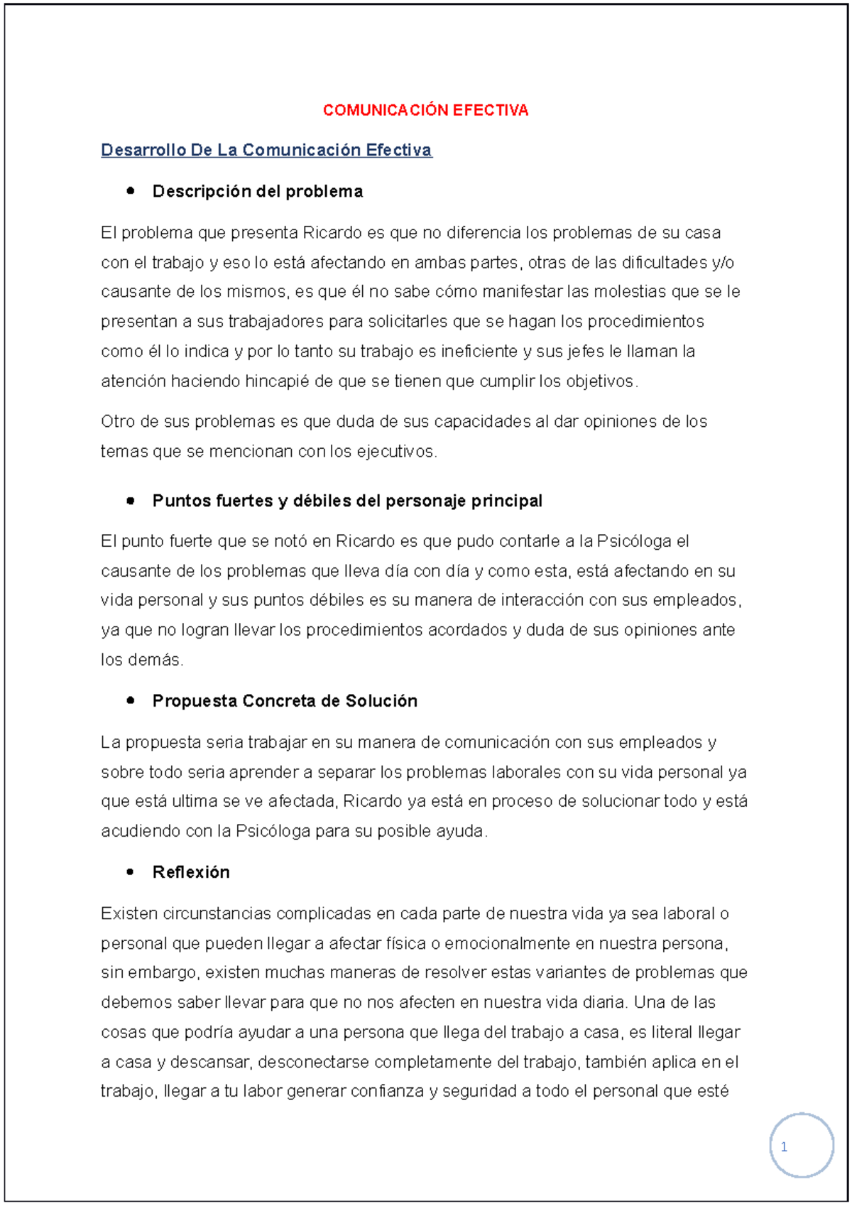 Comunicación Efectiva - COMUNICACIÓN EFECTIVA Desarrollo De La Comunicación Efectiva Descripción ...