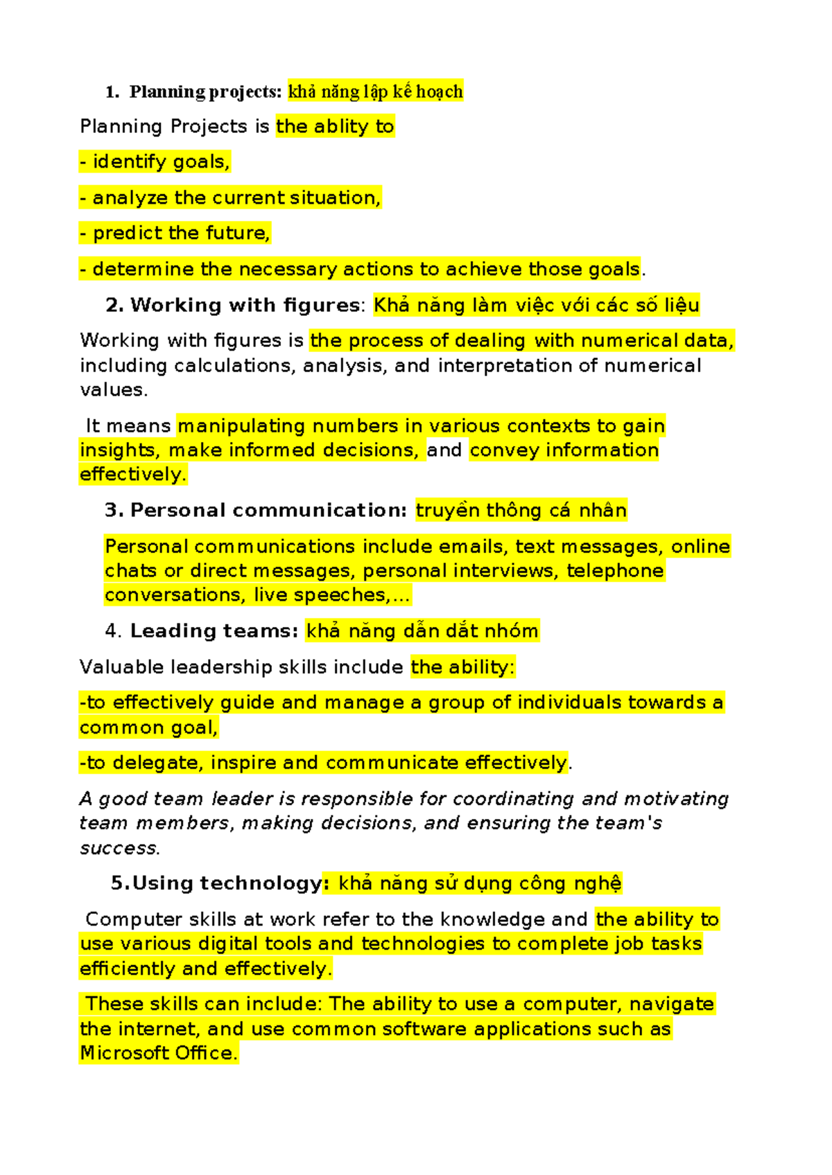 TATQ4 - Nộidung - Planning projects: khả năng lập kế hoạch Planning Projects is the ablity to ...