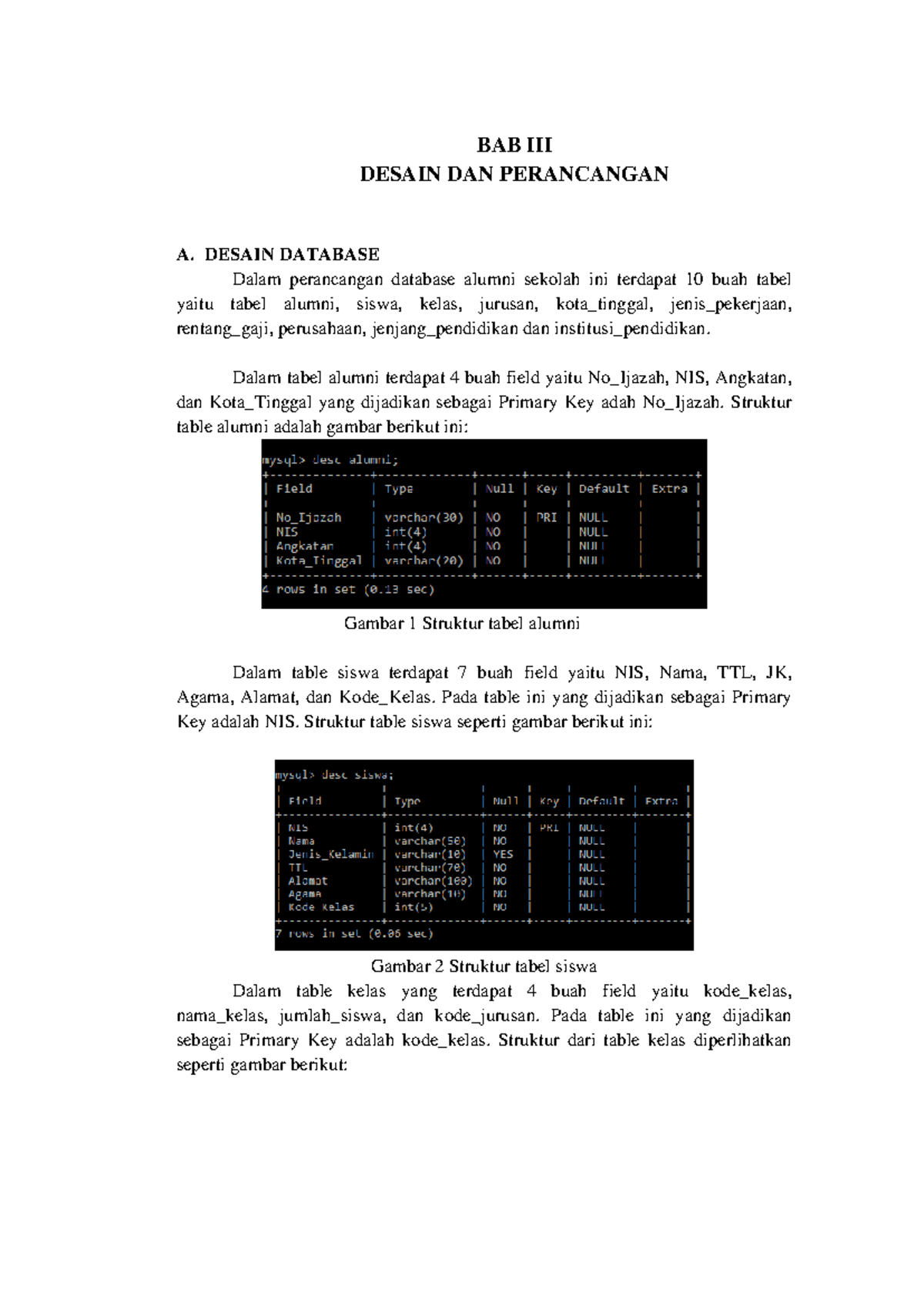 Tugas Besar Basis Data Perancangan Basis Data SMA Tunas Bangsa Bab 3 Desain dan Perancangan ...