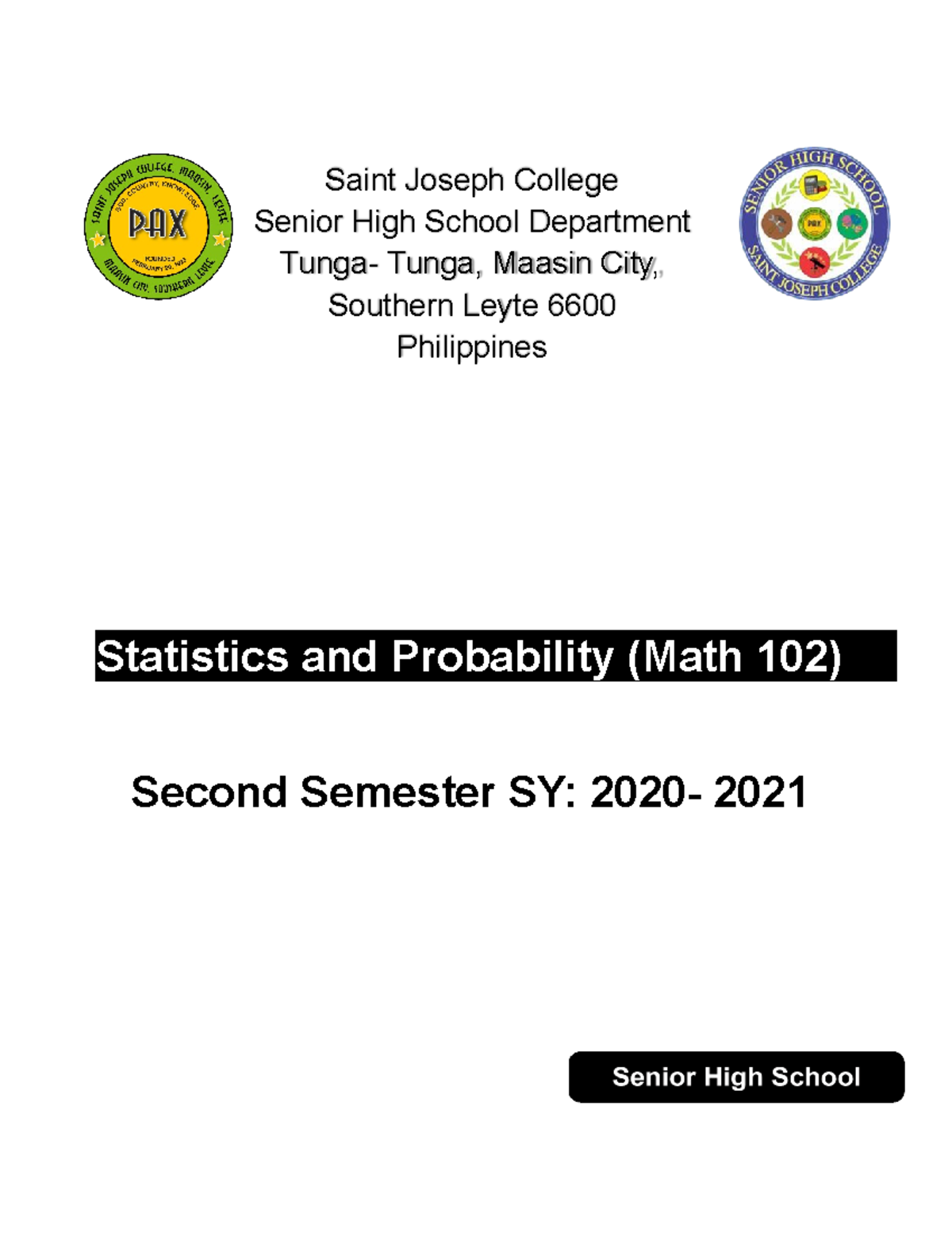 Statistics Probability Q 1Module 1 - Statistics and Probability (Math ...
