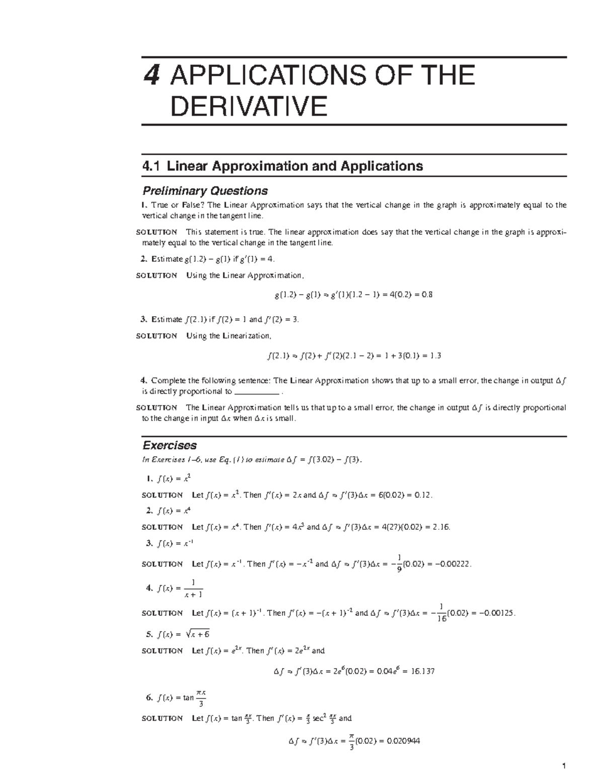 Rogawski ET 4e Instructors Solutions Manual Ch04 - MATH 141 - Penn ...