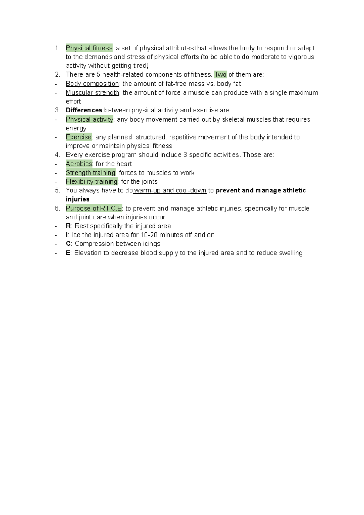 Homework Assignment #8 - Physical fitness: a set of physical attributes ...