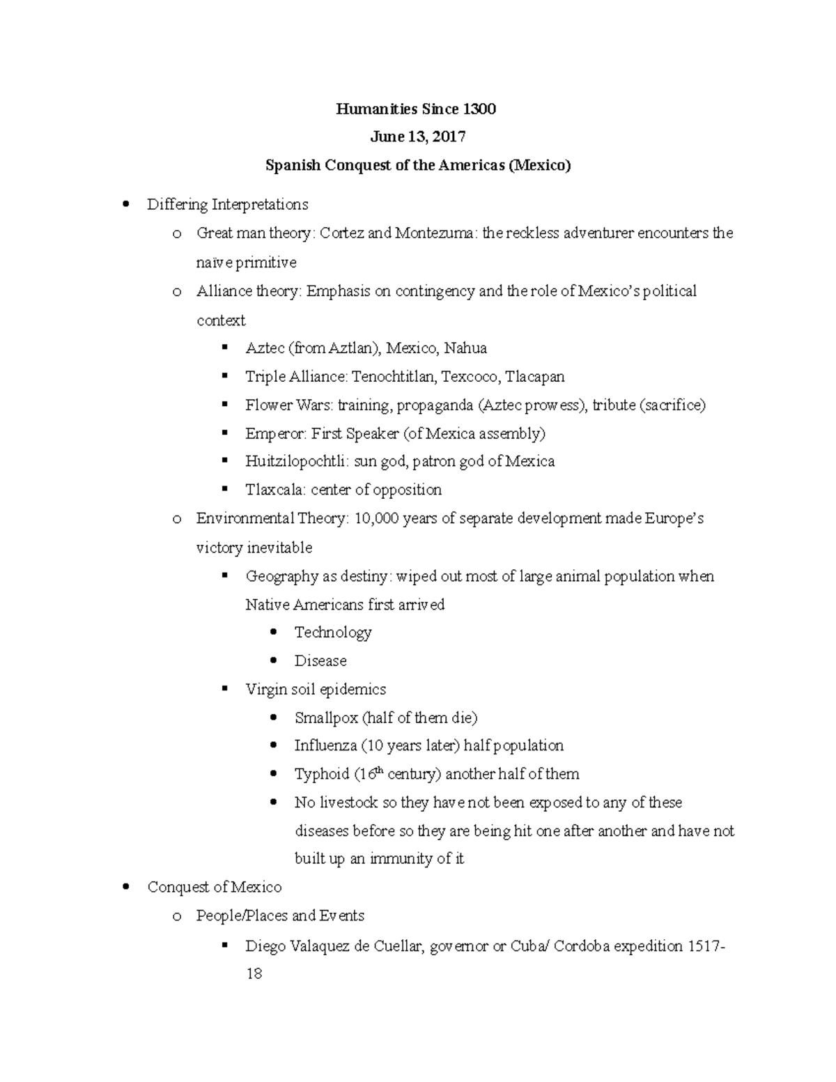 Spanish Conquest of the Americas - Studocu