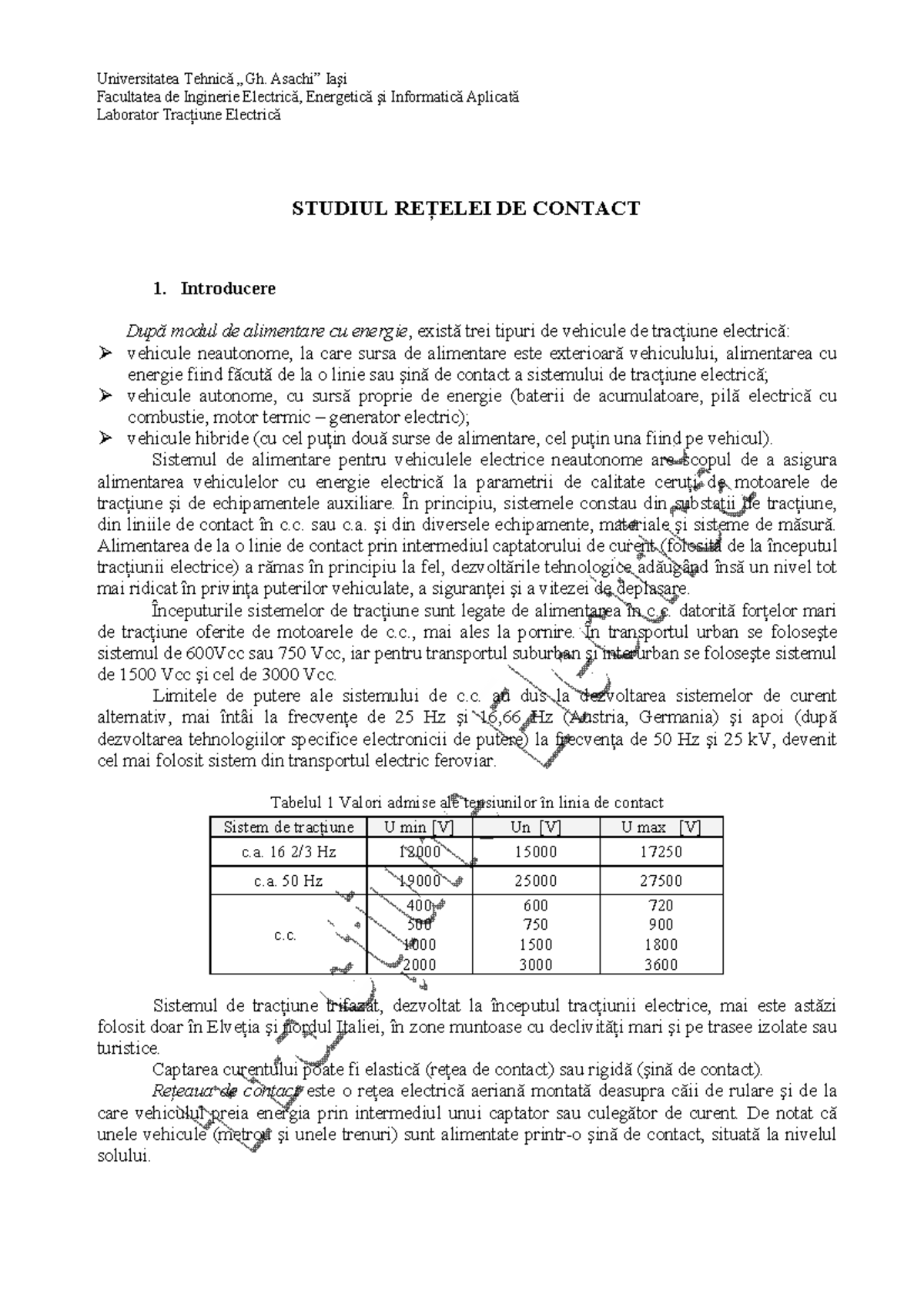 L1 EX2 studiul retelei contact 14 ian - Universitatea Tehnică ÑGh ...