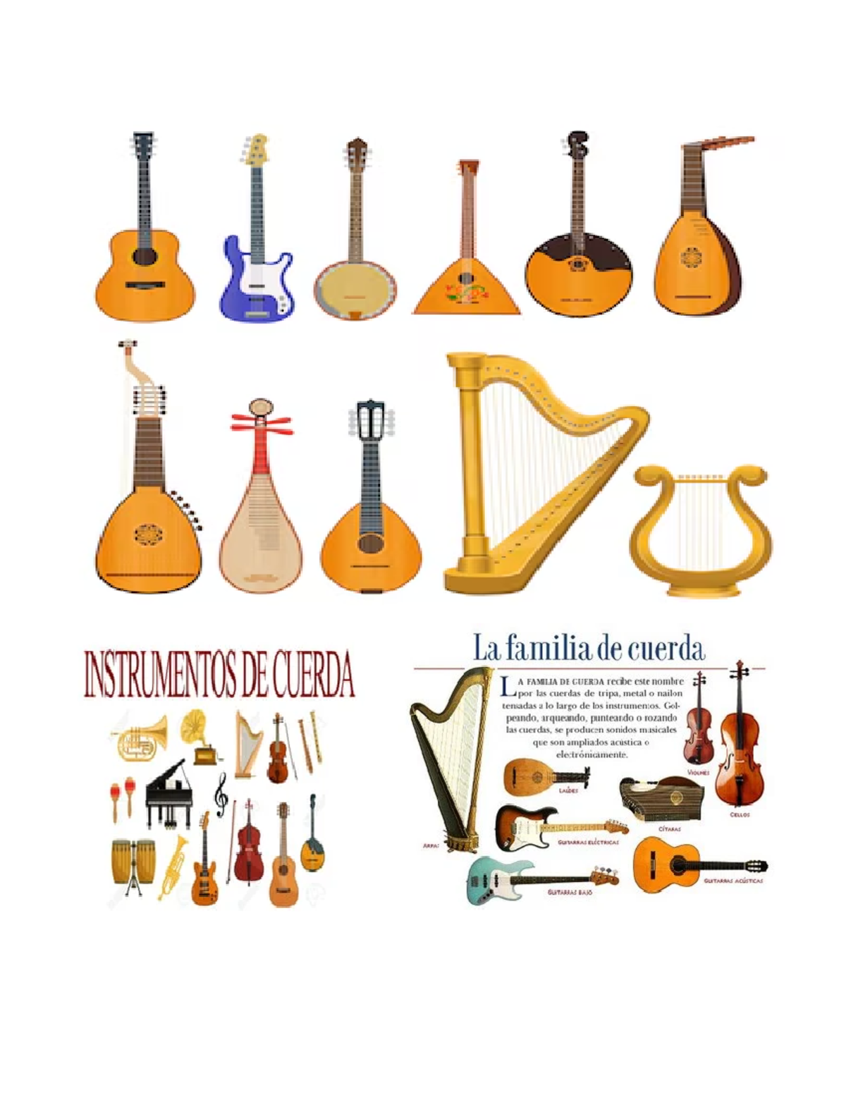 Instrumentos - La familia de cuerda INSTRUMENTOS DE CUERDA L A FAMILIA ...