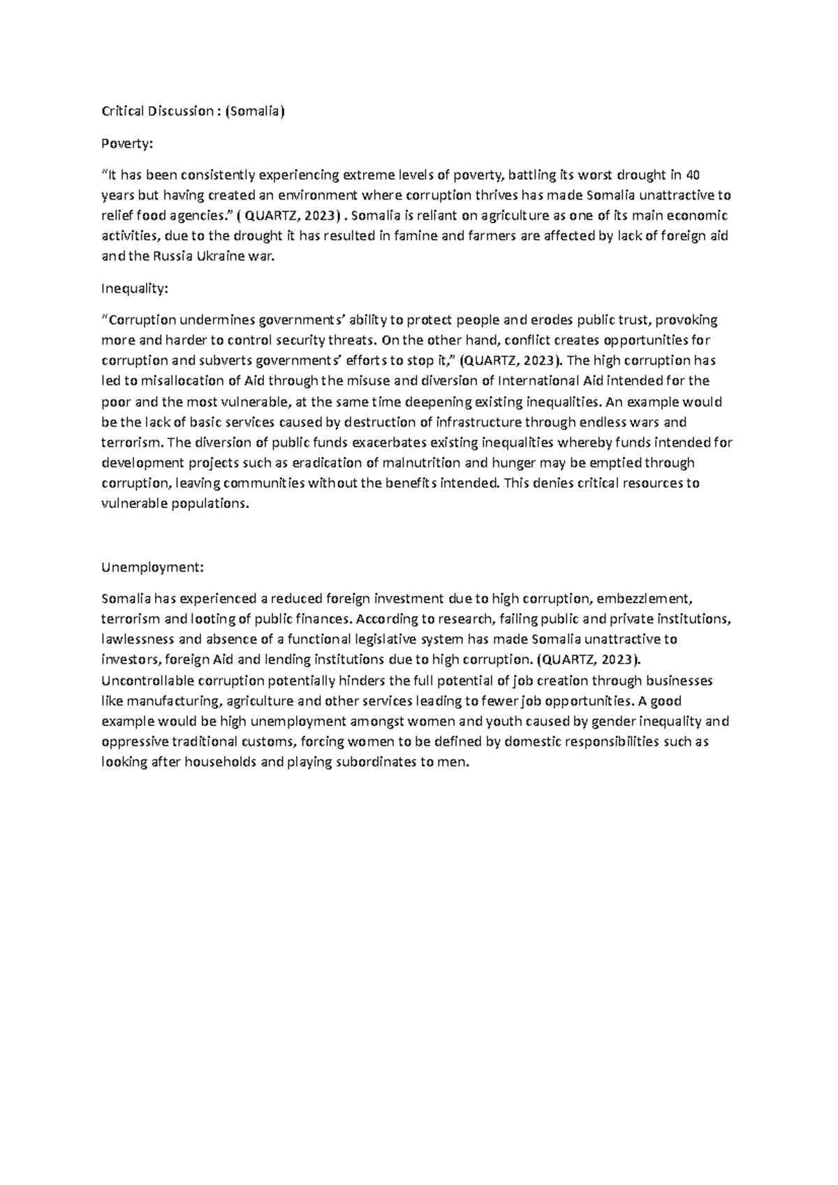 Critical Discussion - this will help ypu suceed so much - Critical ...