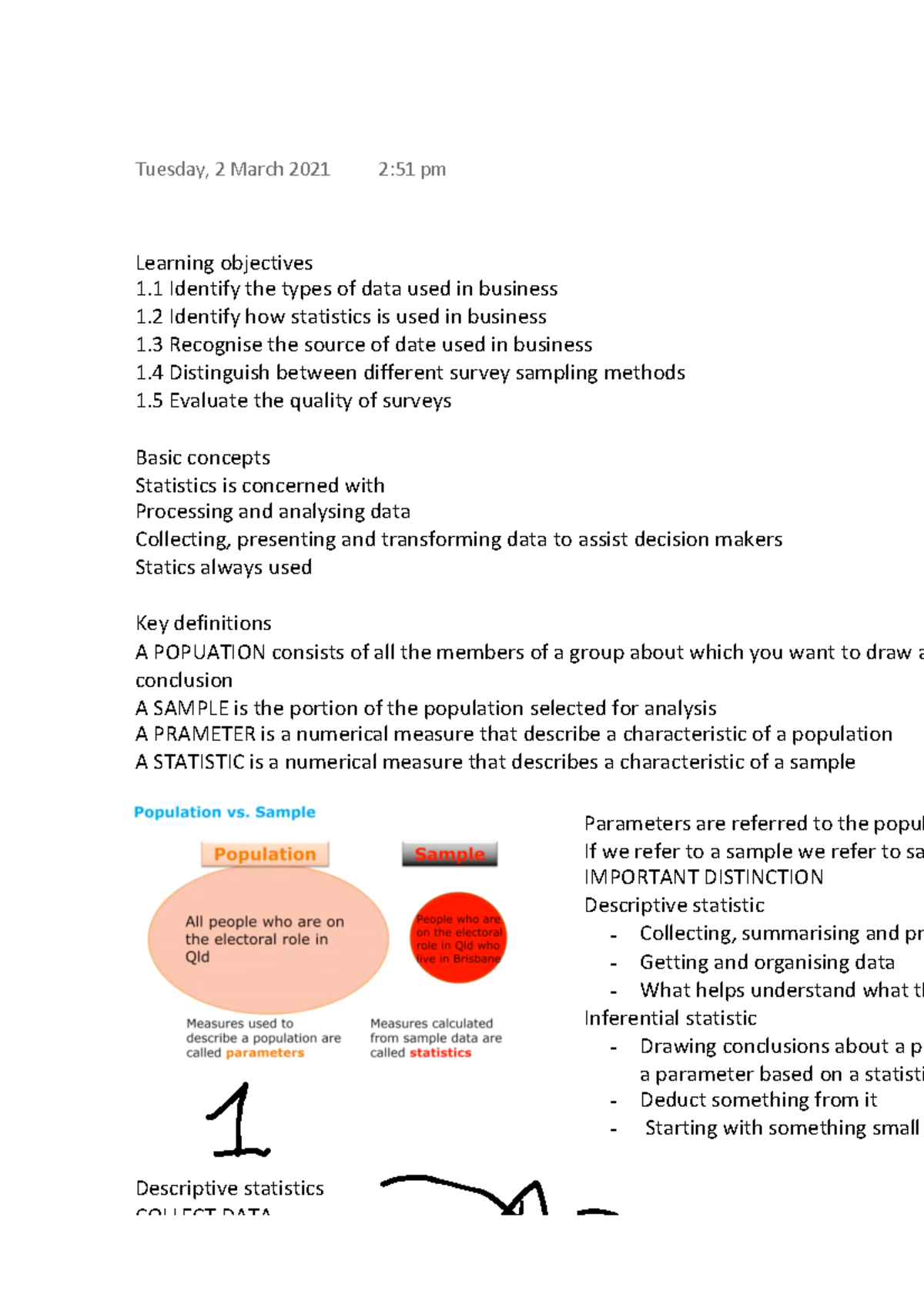 Chapter 1 COMM121 - Lecture notes 1 - Learning objectives 1 Identify ...
