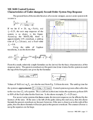 ME3600 Quiz 02 Solution - 1 ME 3600 QUIZ 2 Fall 2022 OUT: 9/ Last ...