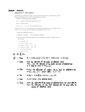 Problem sheets - Probability and Stochastic Processes Problem Sheet 1 Consider an experiment ...