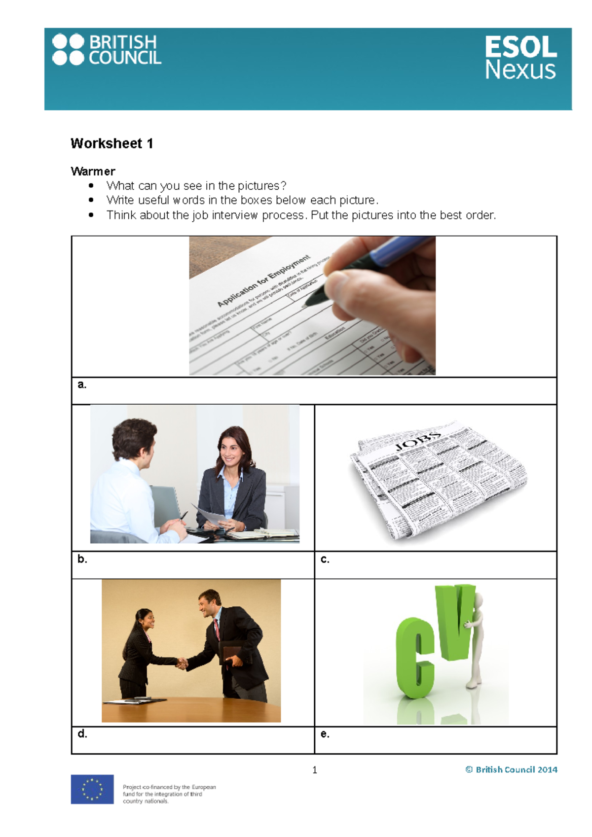 1nn Anjobninterviewn Learnern Worksheets 886442 f4a096356 - Learner’s ...
