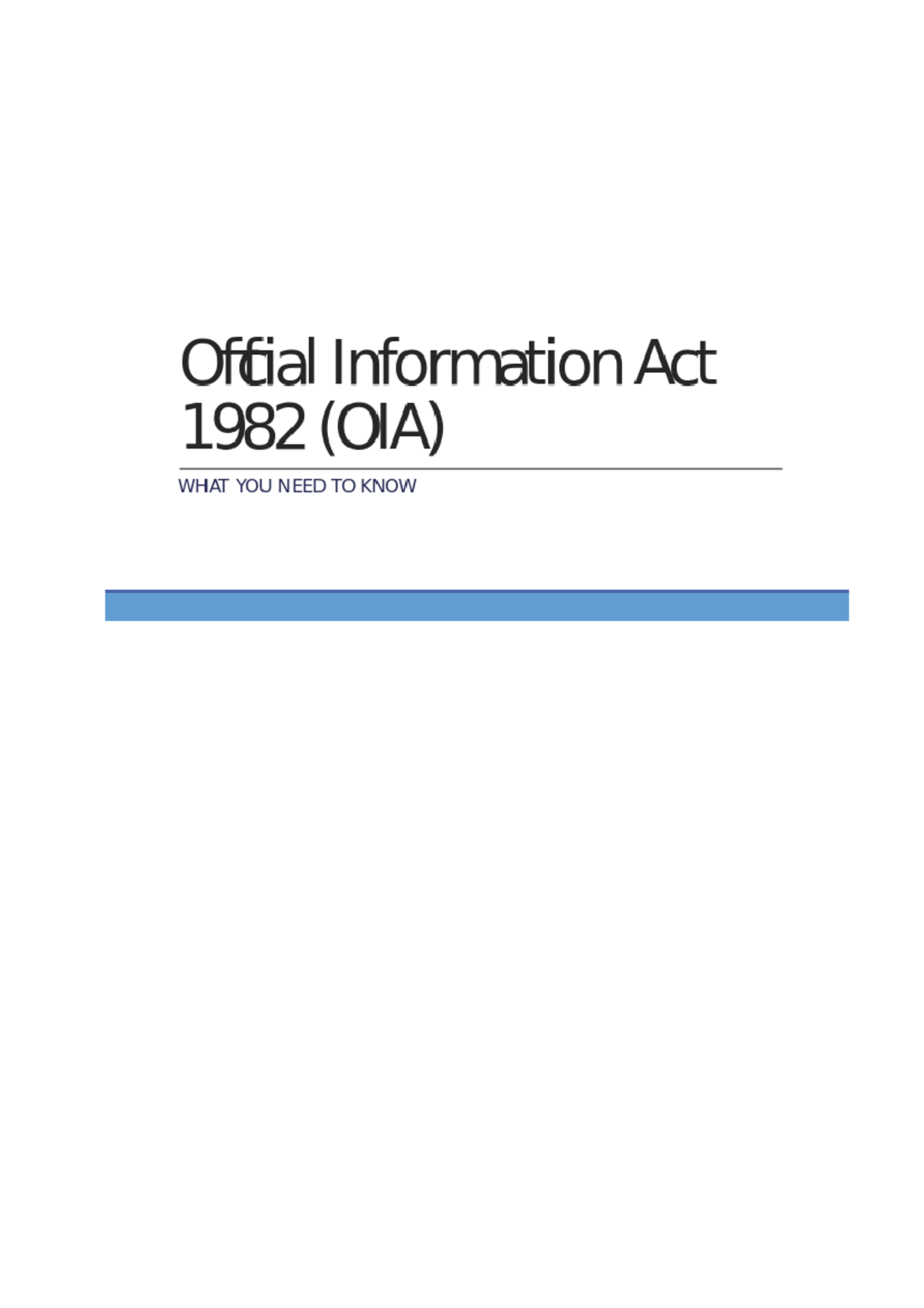 OIA-training-workbook - Notes: - Studocu