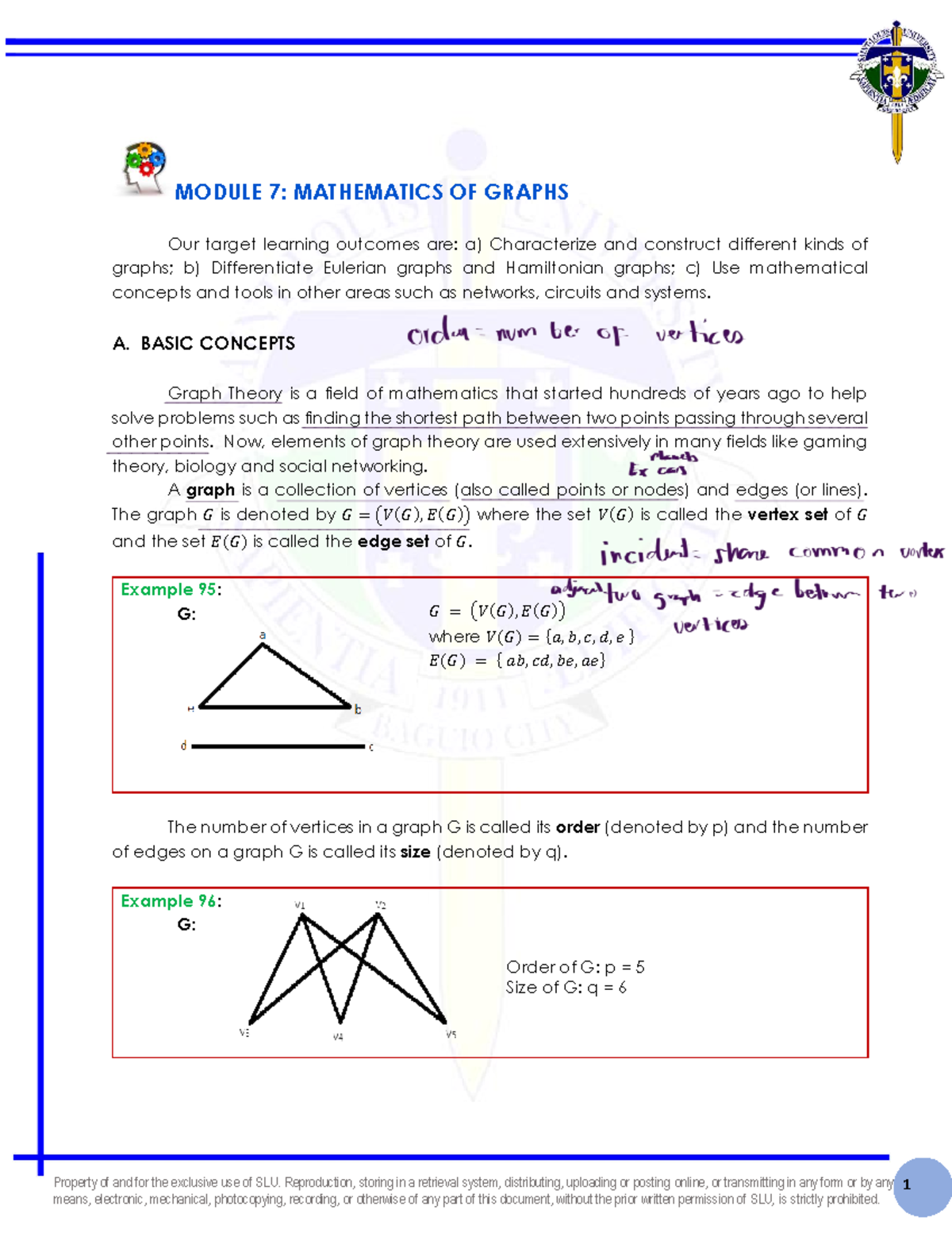 Al math📚📖 Module 7 gener - Property of and for the exclusive use of SLU ...