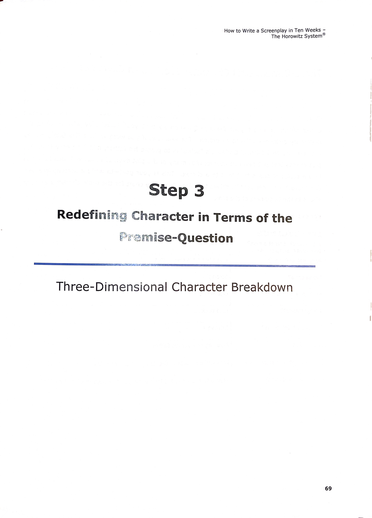 Three+Dimensional+Character+Breakdown - How to Write a Screenplay in ...