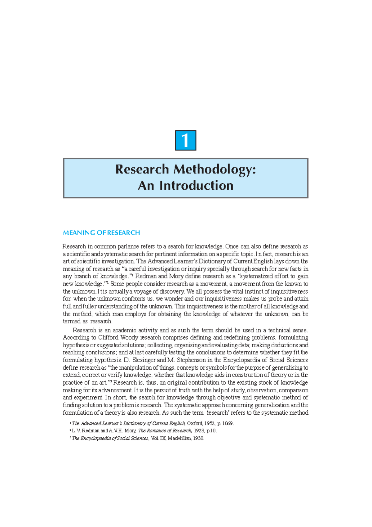 Reader-Rskills - Research Methodology: An Introduction 1 1 Research ...