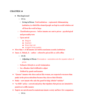 Criminal Justice Notes Chapter 15- Google Docs - 15- Monday 12: The ...