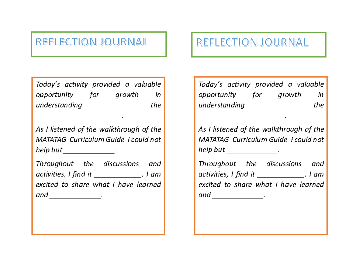 Final Reflection Worksheet FCS Grade 7 Maricel Carino - Today’s ...