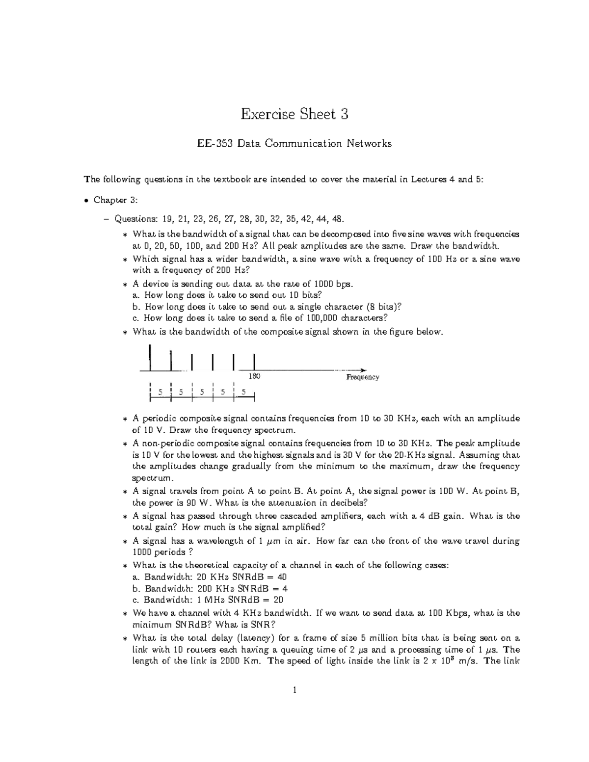 Exercise Sheet 3 - Lorem ipsum dolor sit amet, consectetur adipiscing ...