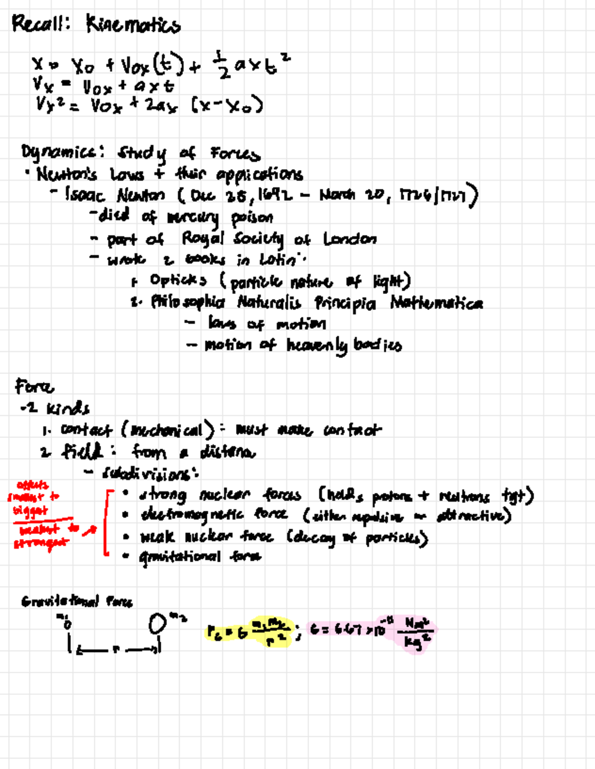 Force - General Physics Lecture - Studocu