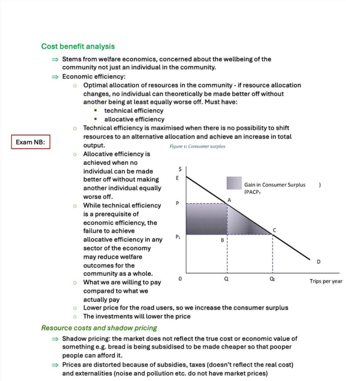 Cost Benefit Analysis - Economic efficiency: Optimal allocation of ...