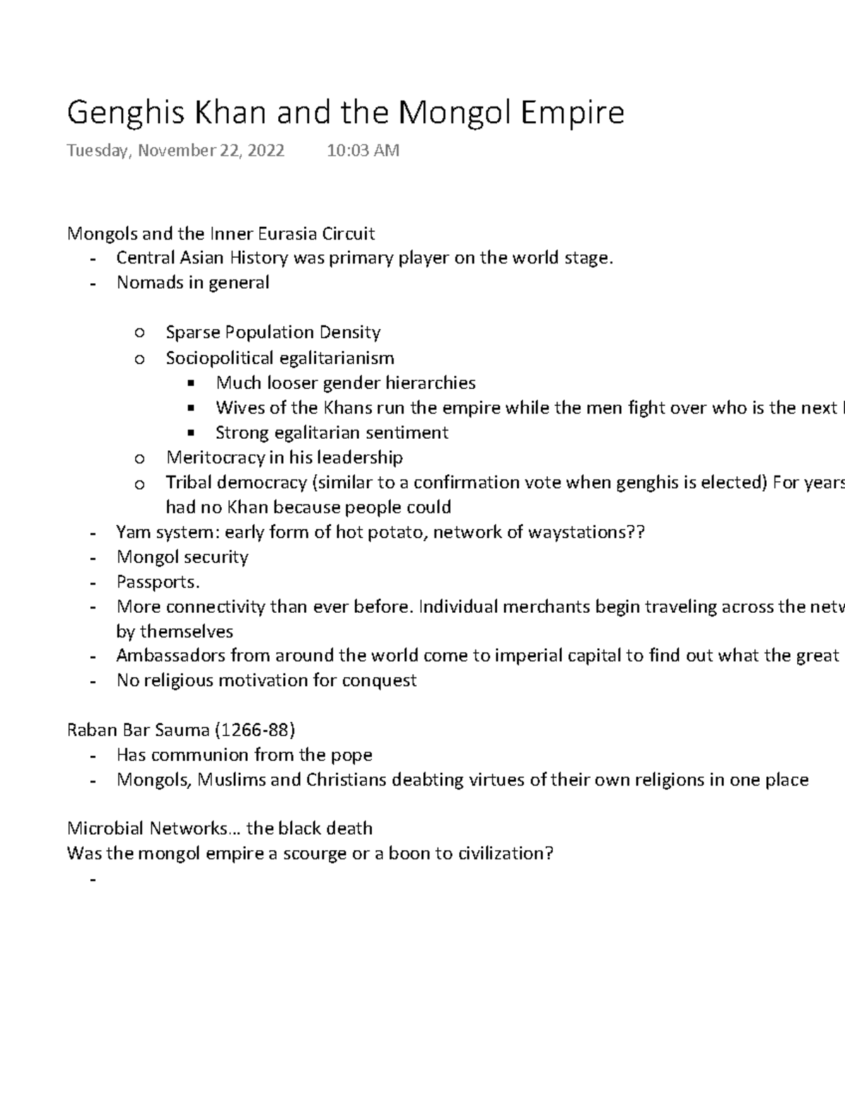 Genghis Khan and the Mongol Empire - Jon Felt - Mongols and the Inner ...