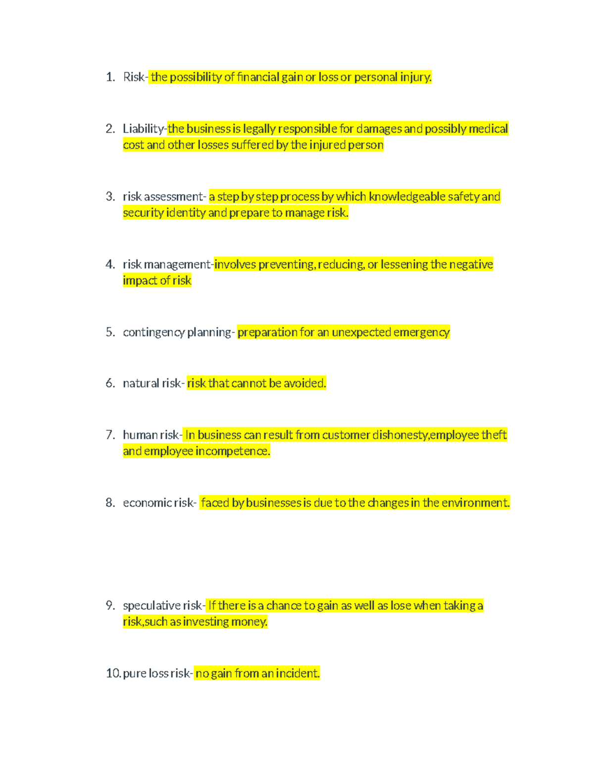 3.3 risk managment - Very easy and fast assignment. - Risk- the ...