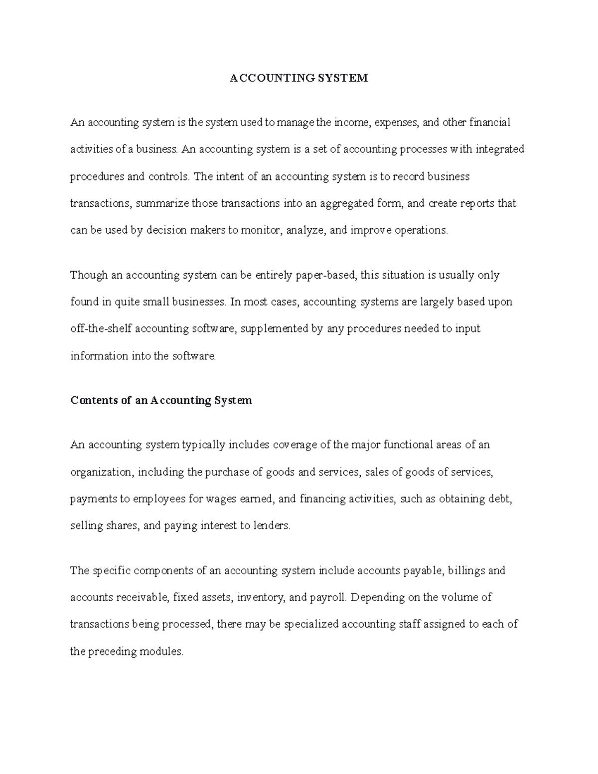 Accounting system(budgeting, imprest book of account - ACCOUNTING ...