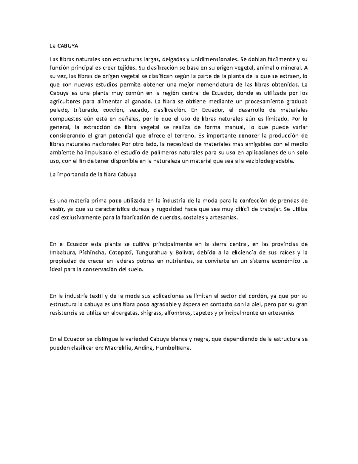 Cabuya - Es una planta que está de forma de vejuco - La CABUYA Las ...