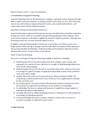 Unit 3 Capital Budgeting Summary - Unit 3: Capital Budgeting Summary ...