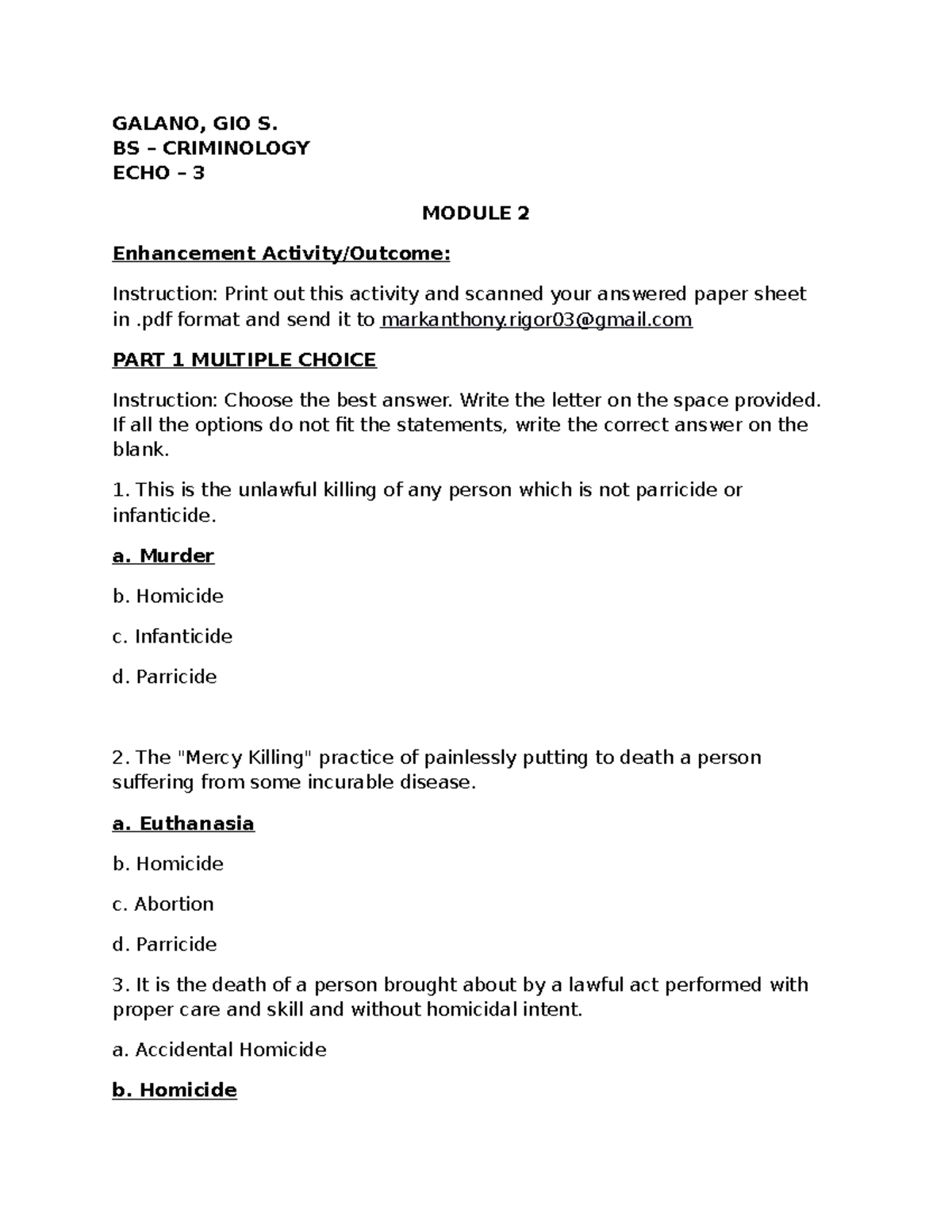 Galano, GIO S. Module 2 - DASDAD - GALANO, GIO S. BS – CRIMINOLOGY ECHO ...