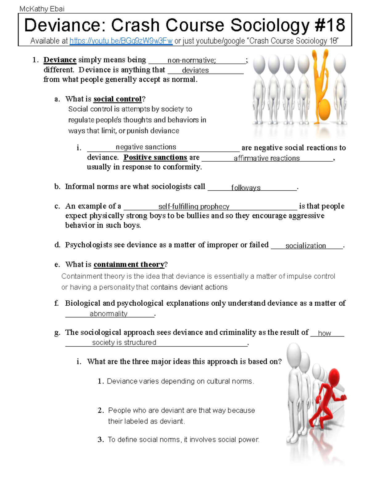 Deviance and Theory and Deviance - Deviance: Crash Course Sociology ...