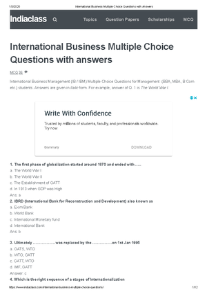 Chap012 - M/C with answers - Chapter 12 Outsourcing: Managing ...