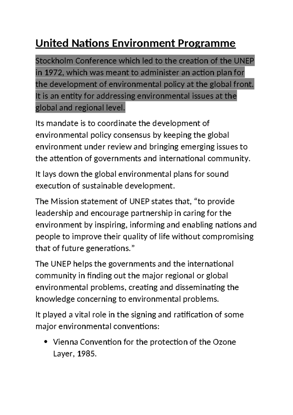 Environmental Law - UNEP (United Nations Environment Programme) - United Nations Environment ...