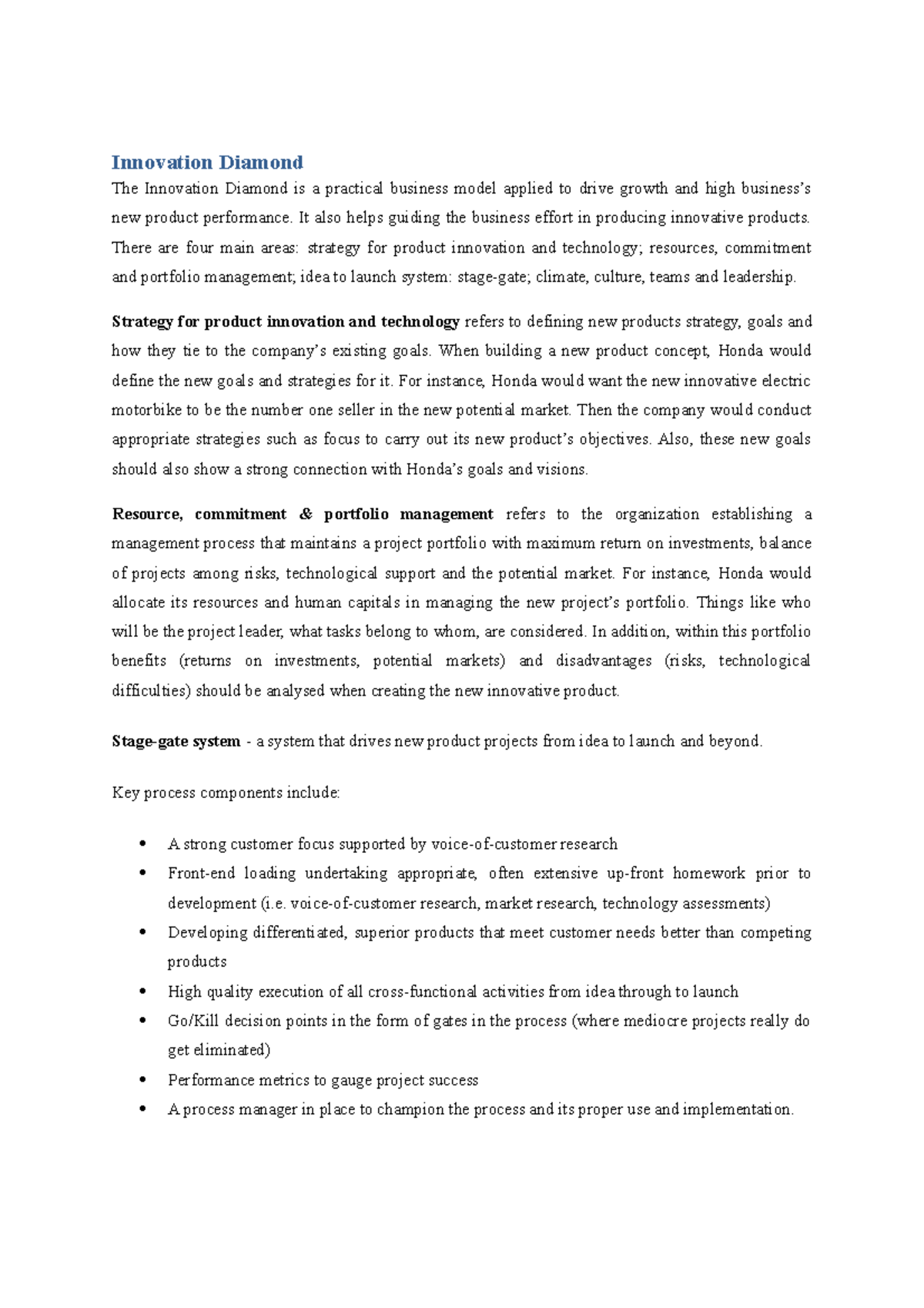 Sample/practice exam 6 may 2015, questions - Innovation Diamond The ...