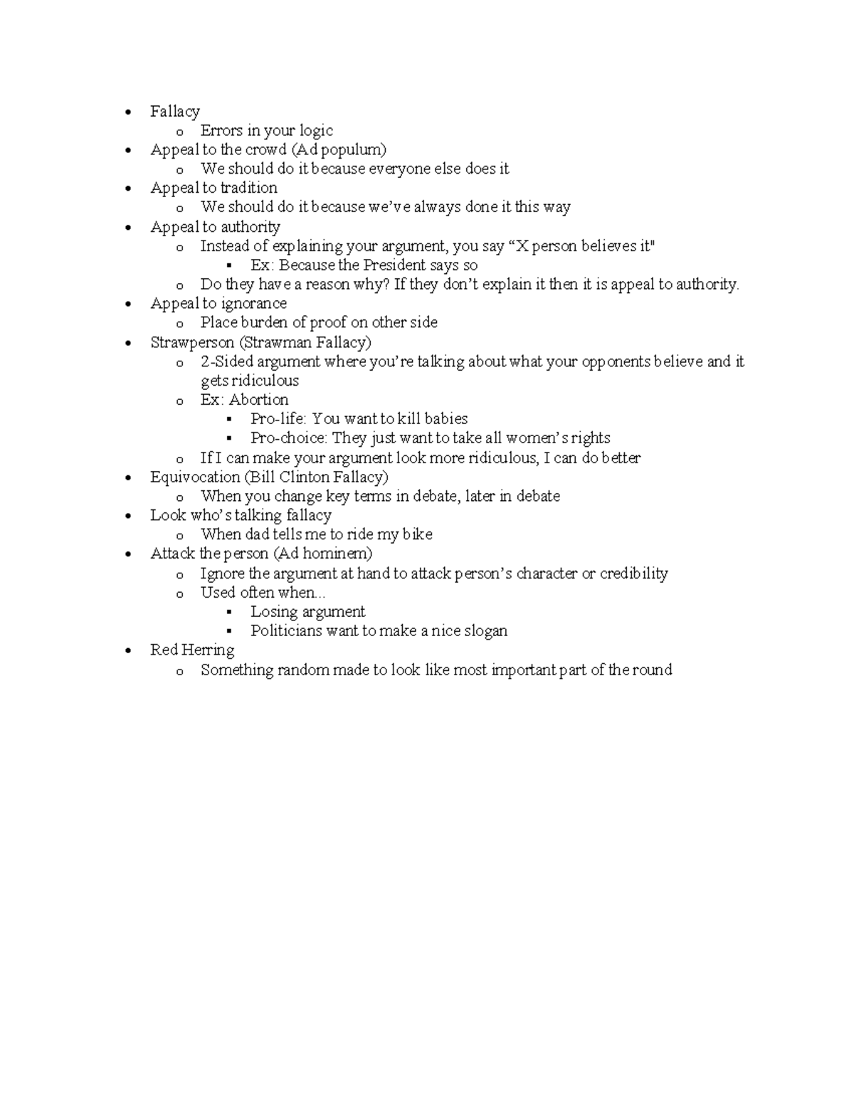Lec7 Lecture Notes 1 Warning Tt Undefined Function 32 Fallacy O Errors In Your Logic