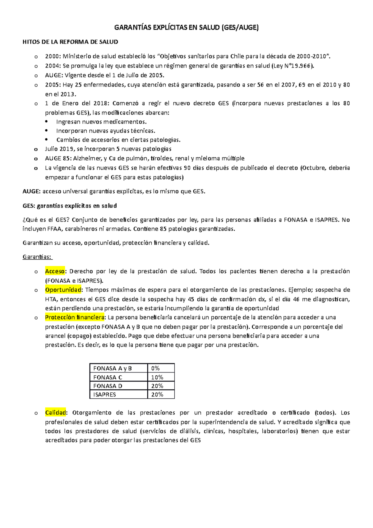 Garantías Explícitas de Salud (GES/AUGE) - Enfermería Comunitaria ...