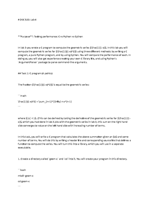 Lab-2 - Lab Work - DSC 520: Lab 2 Points: 20 Due date: Feb. 10, 2023 at ...