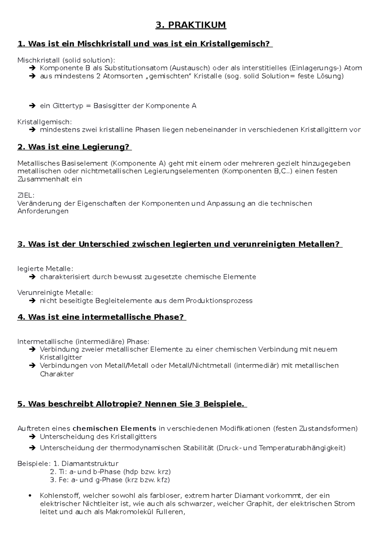 Protokoll Labor 3 - Werkstoffkunde I - TU Berlin - Studocu